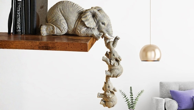 Mother's Love Elephant Family Ornament