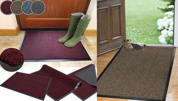 Heavy Duty Non-Slip Dirt Trapper Mat! - 6 Sizes, 4 Colours