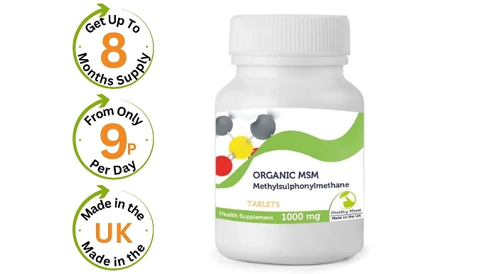 Happy & Healthy Joints MSM Tablets - 1000mg