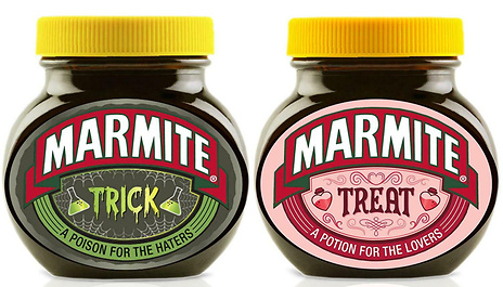 2-Pack of Marmite Halloween Edition Jars 250g - Trick or Treat!