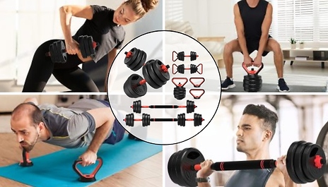 4-in-1 Adjustable Multi-Use Fitness Weights
